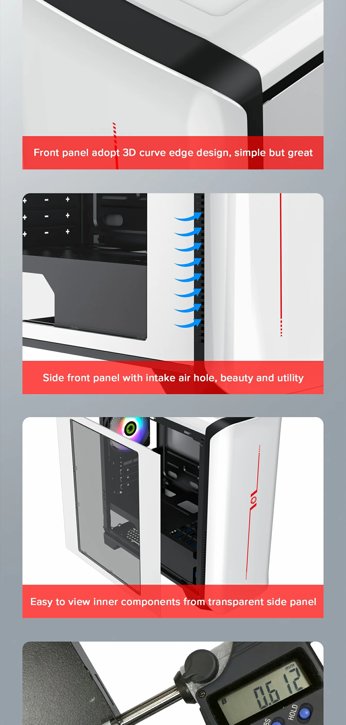 Gamemax Computer MATX Gaming Case - Mini Tower Support