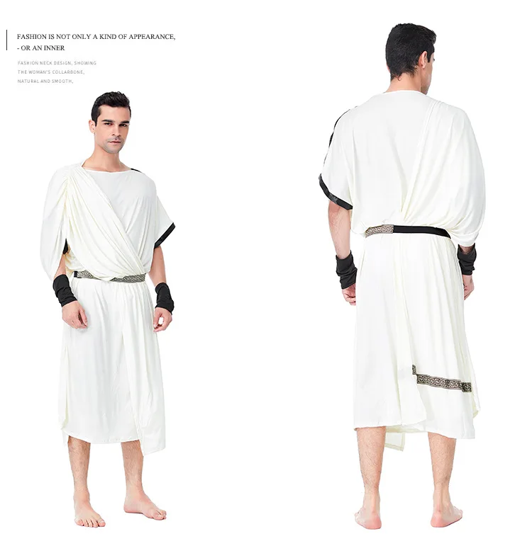 Zeus Toga God Goddess Cosplay Dress - Ancient Greece Costumes