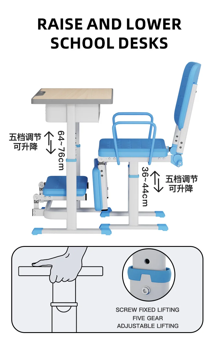 Study Desk Writing Table Modern Design Desk And Chair Combination ...