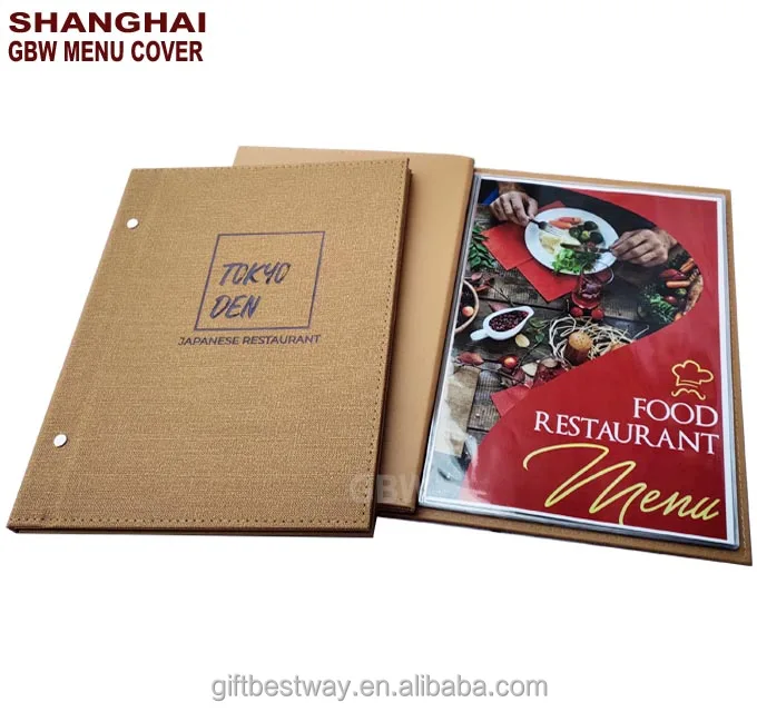 High Quality A4 Menu Folder with Screws - Perfect for Restaurants