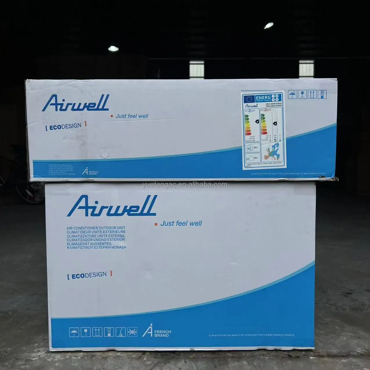 French Split Airwell Heat Pump Inverter 12K BTU 1.5HP A+ | Ductless ...