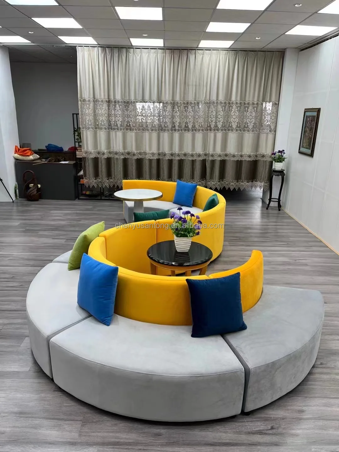 Wholesale S-shape Corner Sofa Foldable Waiting Office Waiting Leisure ...