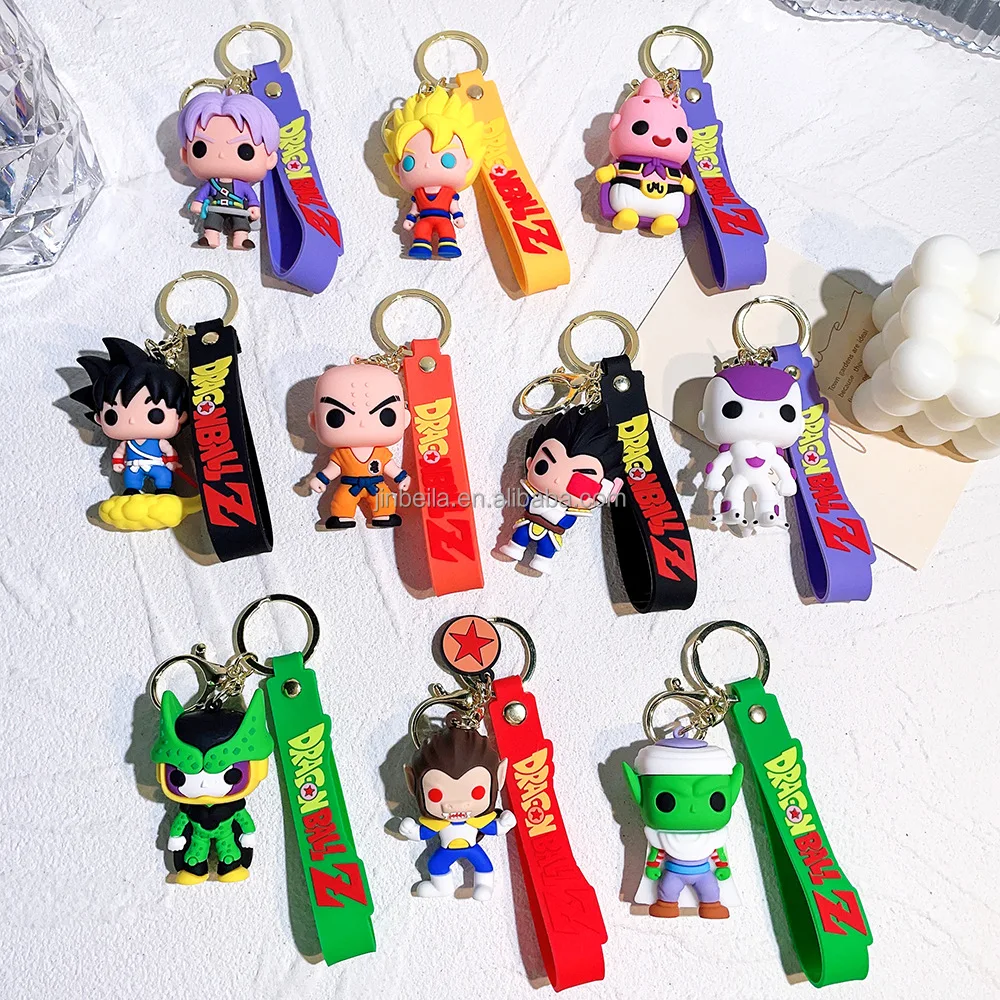 71 Styles of Cartoon 3D Anime Key Chains - Fun & Collectibles