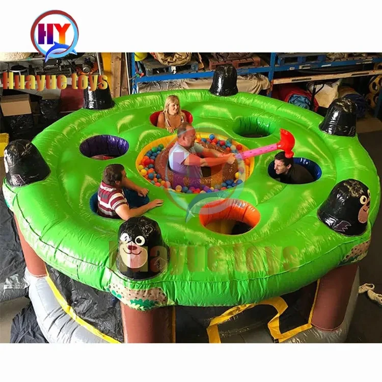 Giant Commercial Carnival Games Human Whack a Mole Game Inflatable Zap ...