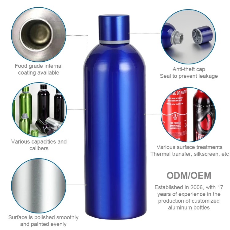 Custom 1000ml Wine Packaging Bottle - Aluminum Beverage