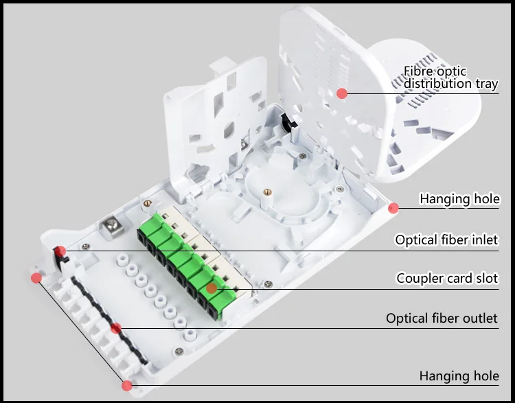 OTB 8-Core Mini FTTH Terminal Box - Reliable Fiber Optic Solution