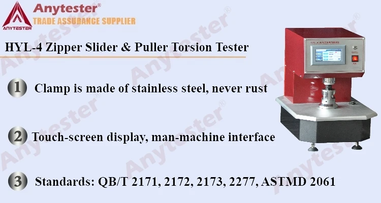 Hyl-4 Zipper Slider & Puller Torsion Tester - Buy Zipper Slider Torsion ...