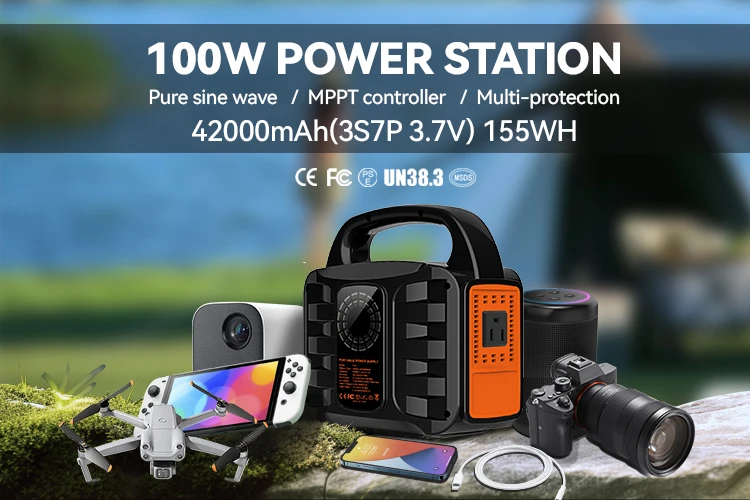 100w Portable Energy Storage Power Supply Laptop Power Station Power ...