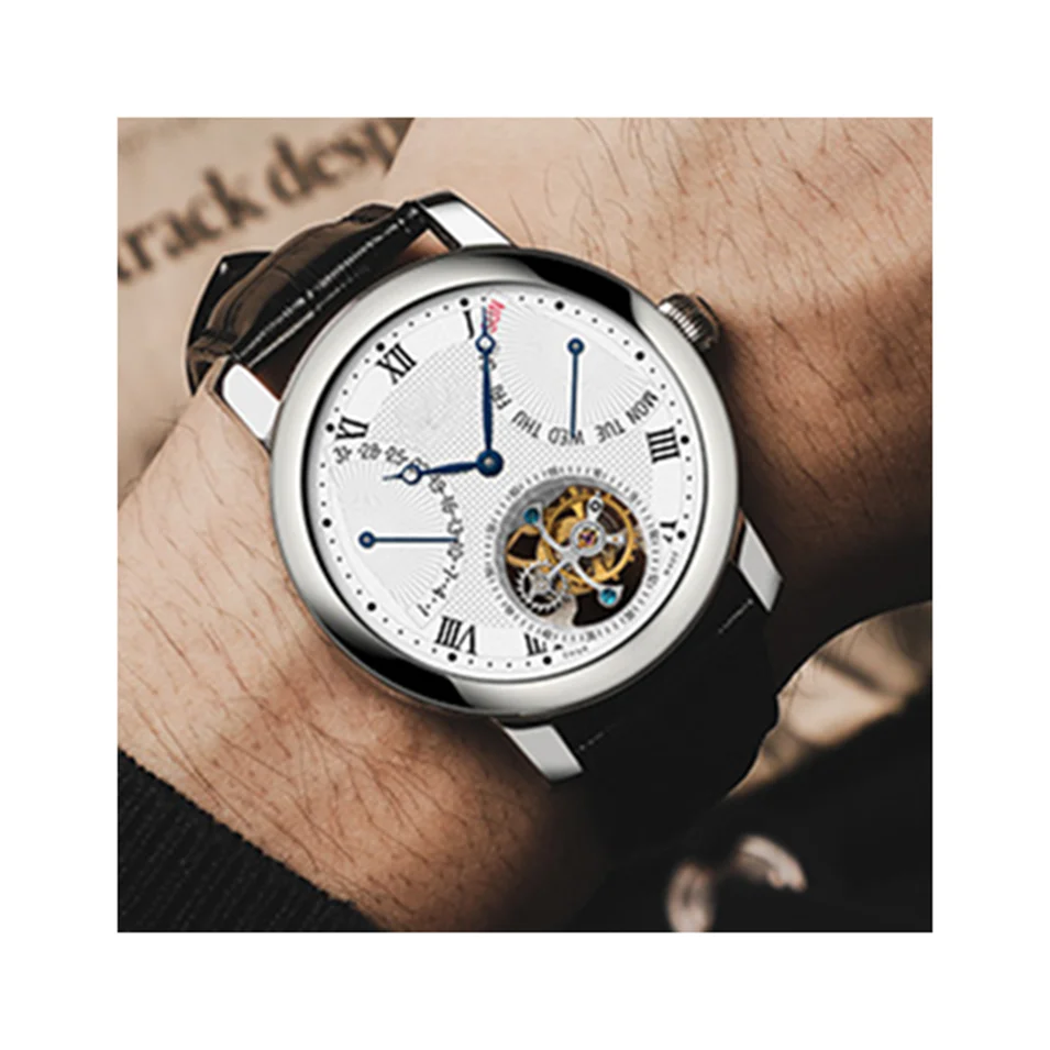 Negotiable Custom High-End Double Calendar Tourbillon Watch