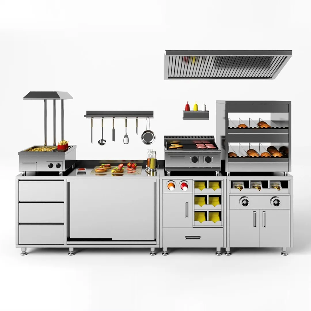 Full Set of Fast Food Restaurant Kitchen Equipment