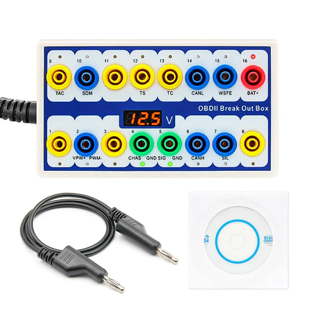 OBDII Breakout Diagnostic Box - Universal Car Support