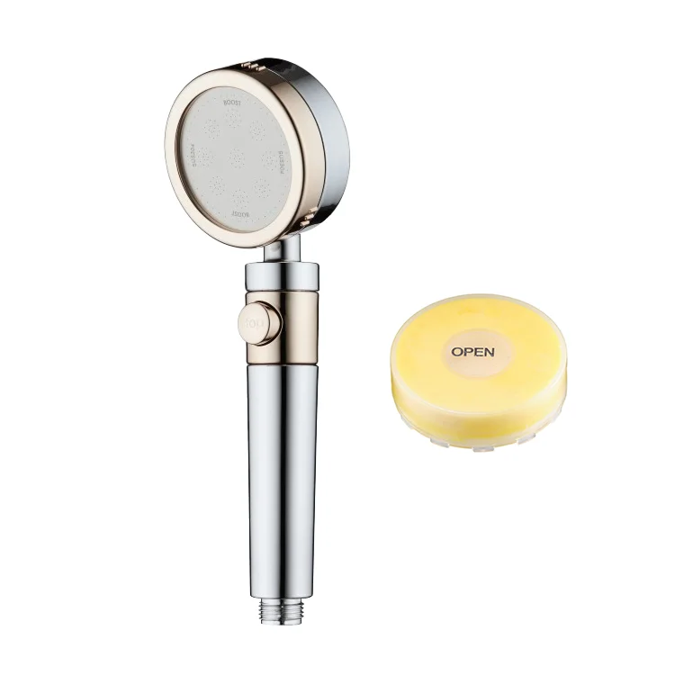 GEE-N New Function Vitamin c Filter Rain Fall Circular Beauty Hand Shower Head with activated ...