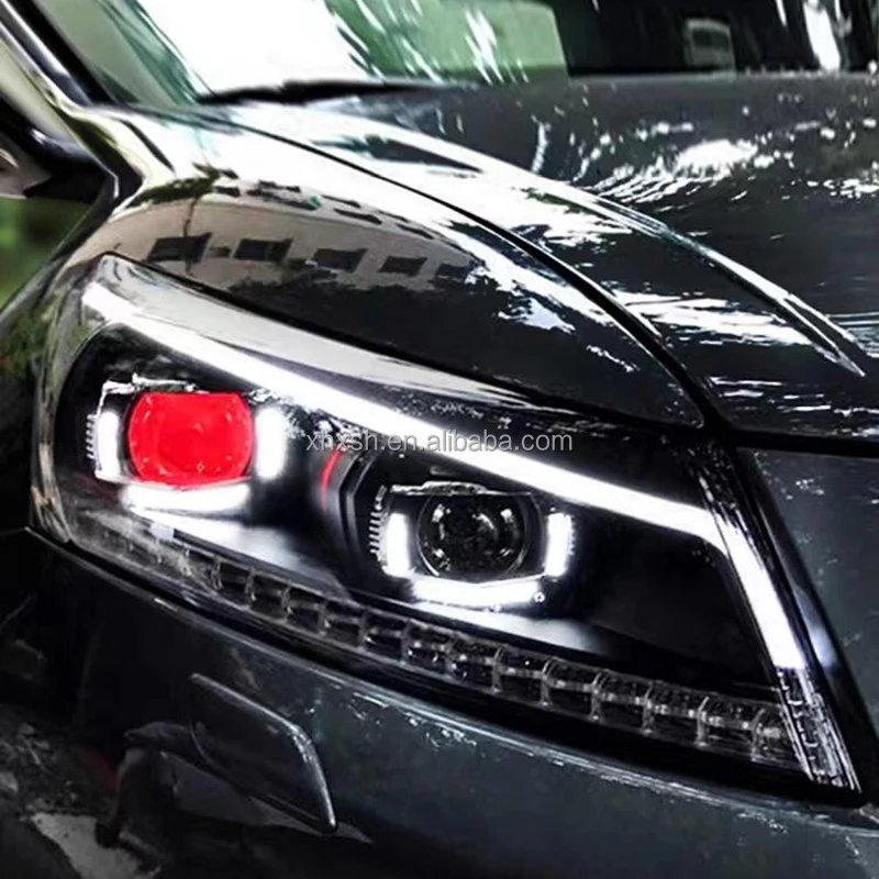 Headlight Assembly Retrofitted Full Led Lens Streamer Steering Horse ...