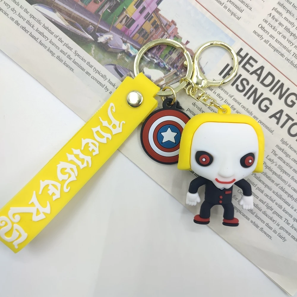 Wholesale 3d Custom Pvc Kawaii Cute Cartoon Character Keyring Charms ...