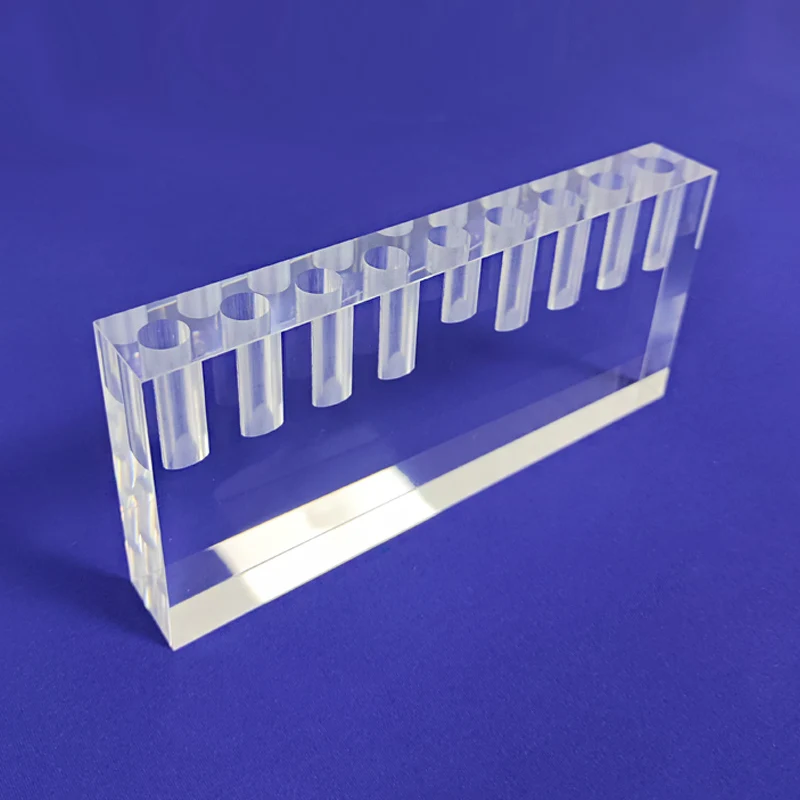Clear Acrylic Menorah - Custom Lucite Candle Holder for Hanukkah, Eco ...