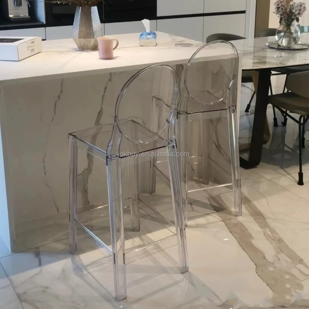 Wholesale Factory Furniture Modern Stackable Plastic High Barstool ...