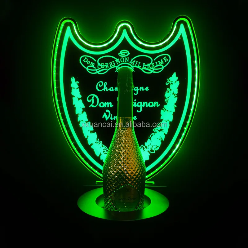 Led Rechargeable Dom P Champagne Bottle Glorifier Presenter For ...