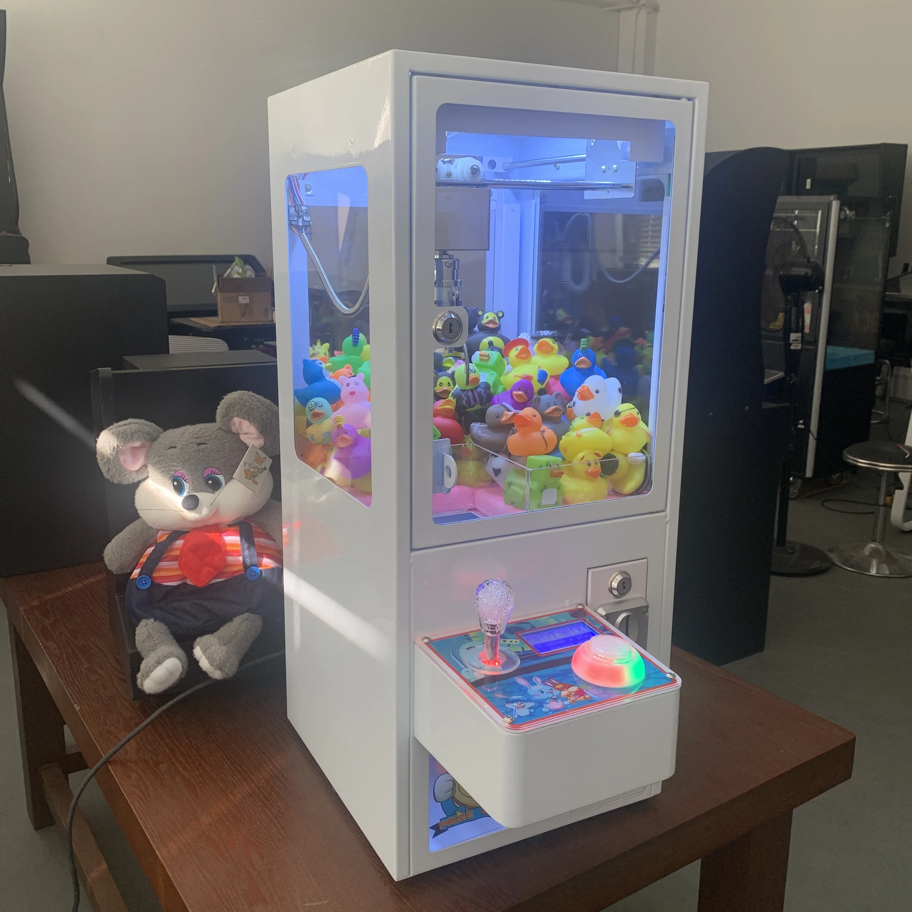 Mini Claw Machine with 100 Cute Duck Toys - Totem Brand