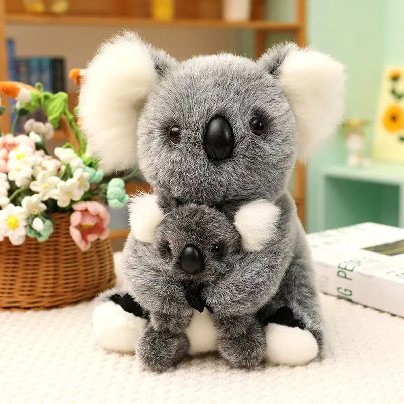 Cute Stuffed Animal Toy Realistic Koala Plush Toys Peluches Soft ...