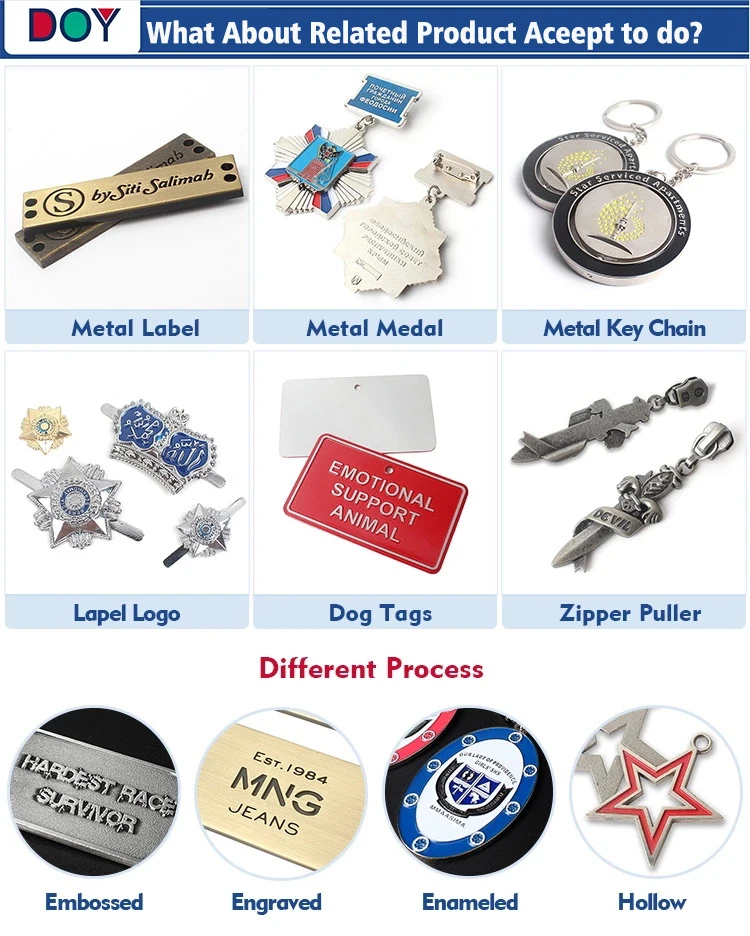 Personalized Custom Metal Emblem Engraved Logo Gold Plate for Handbag