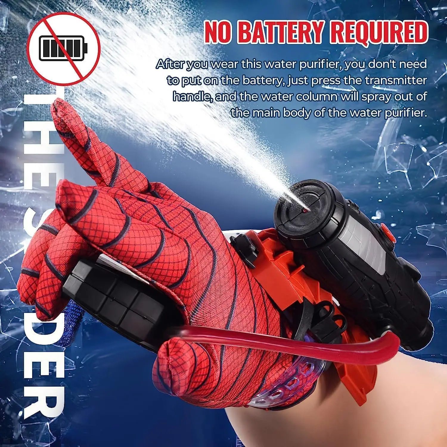 Spiderman Water Gun Beach Water Play Toy Summer Water Battles Outdoor ...