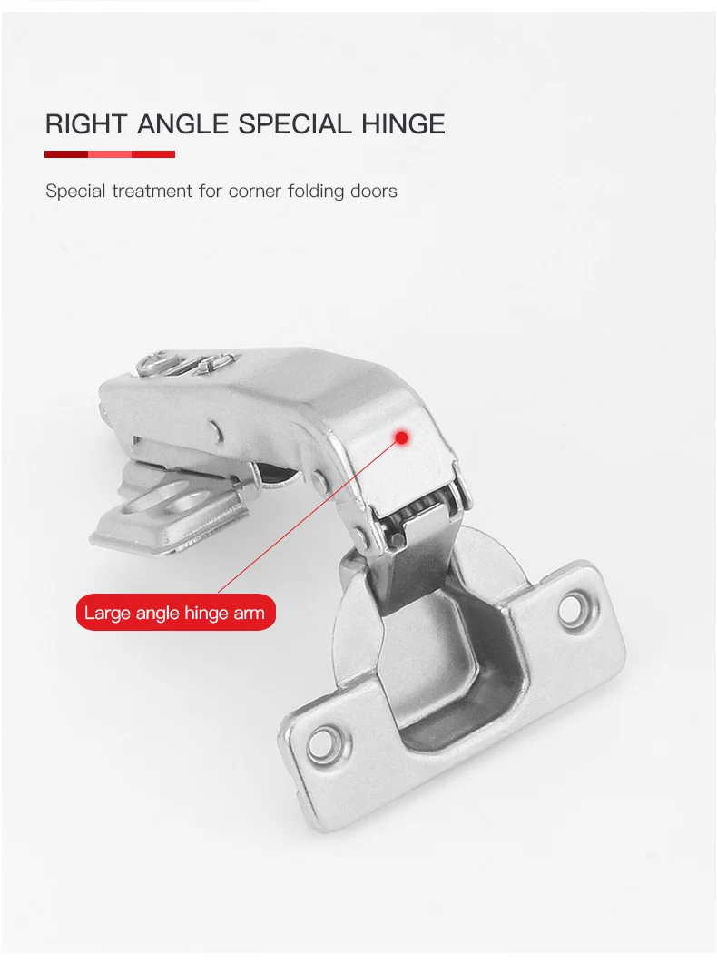 Roeasy 90 Degree Corner Hinge Hydraulic Soft Close Clip-on Hinge For ...