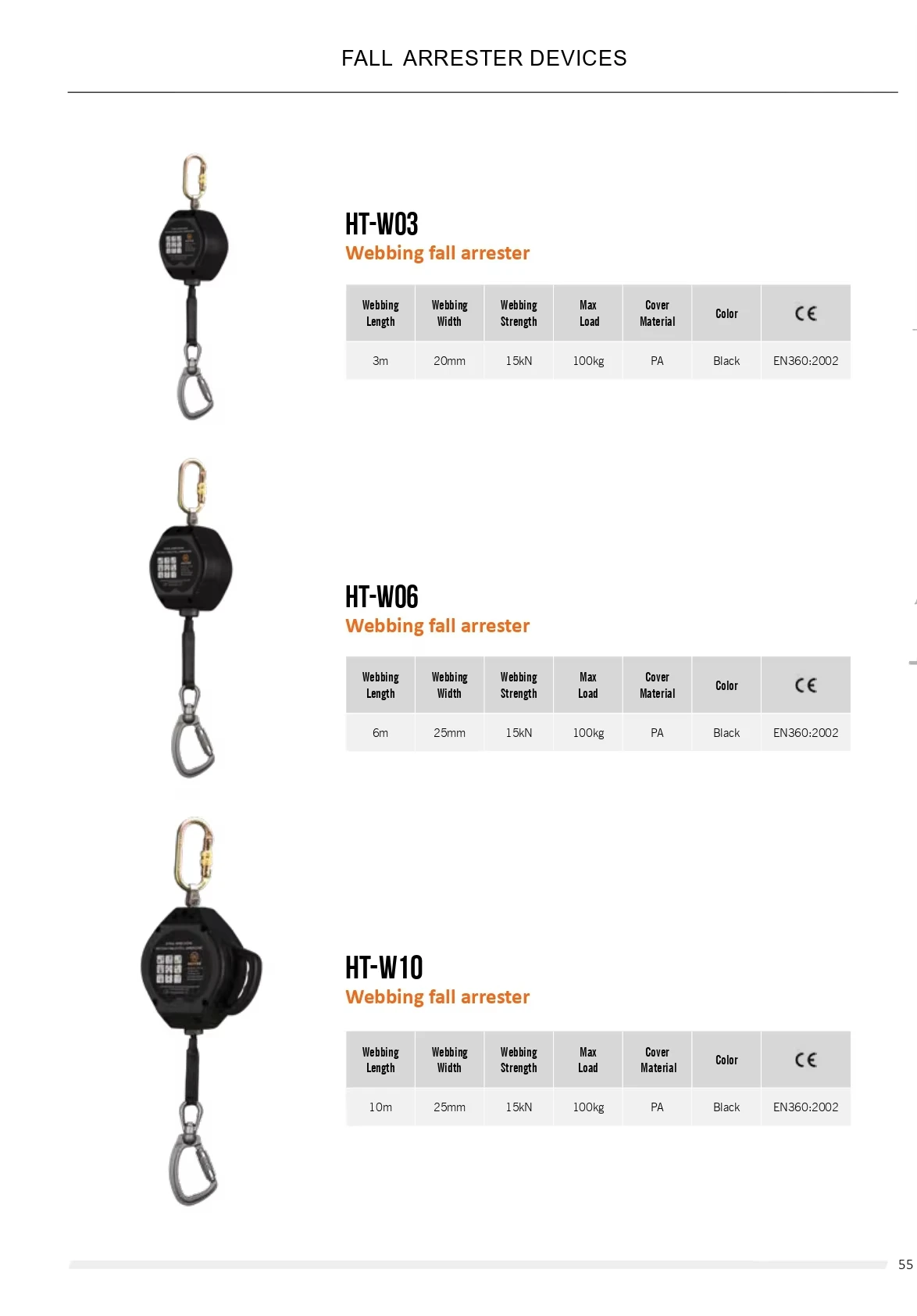 Retractable Fall Protection Lifeline Safety Belt - YILADE