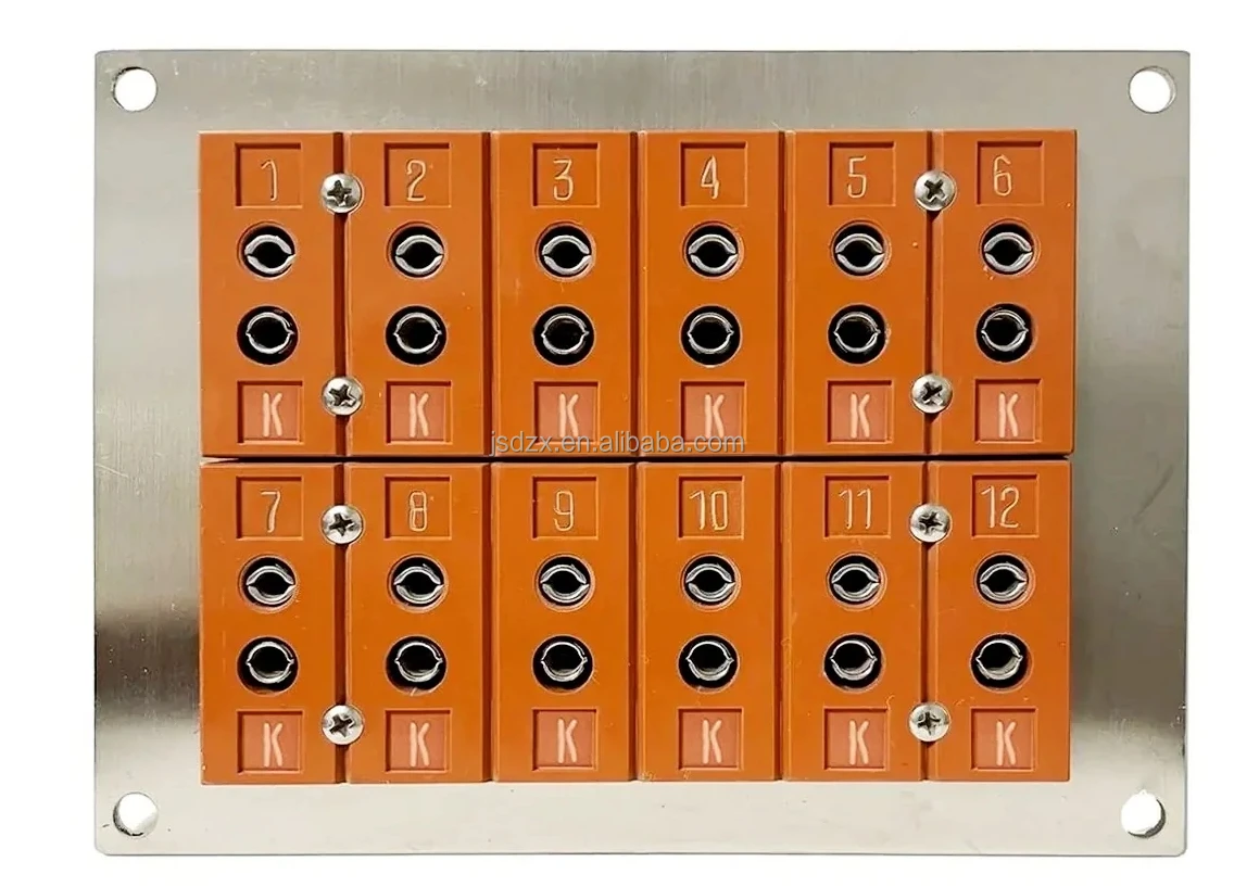 Thermocouple Strip Panel Type K/N/T/J 12 Ways Panel