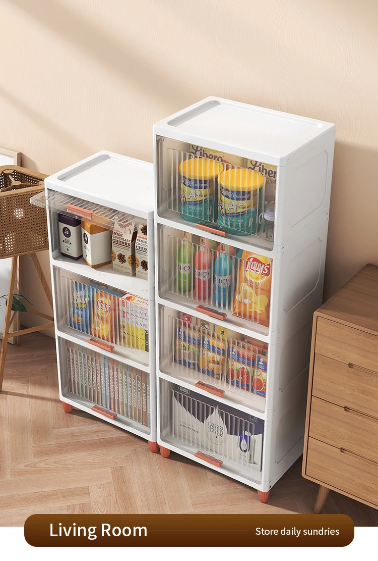 Haogle Wholesale Transparent Storage Cabinet Foldable Plastic Storage ...