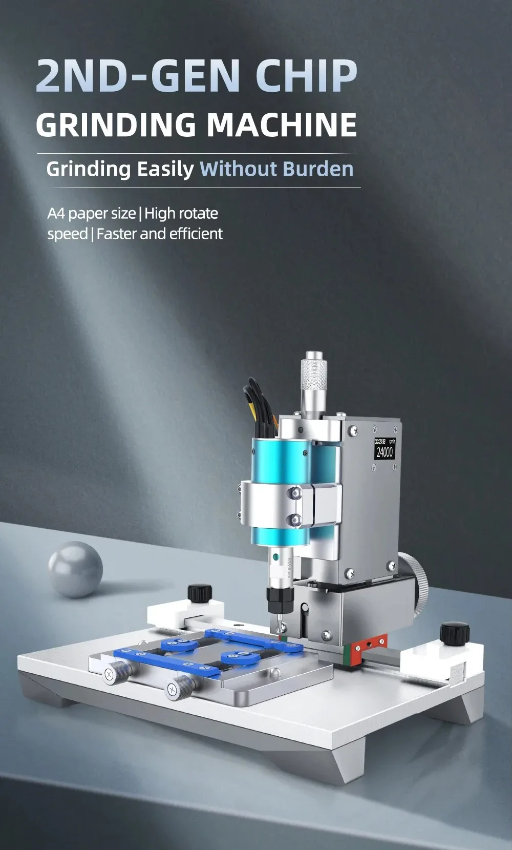 Chip Grinding Machine Mobile Phone Motherboard Hard Disk Ic Lcd Pcb ...