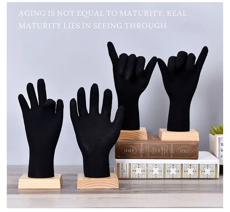 PU Foam Display Mannequin Hands - Adjustable & Flexible