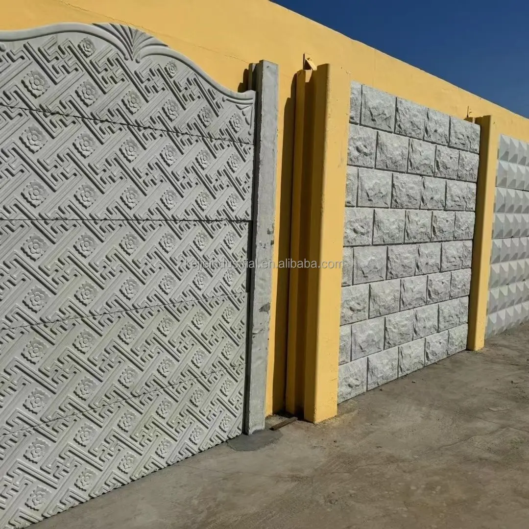 Durable Concrete Wall Fence - Low Maintenance & Long Lifespan