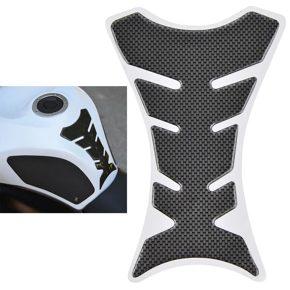 Motorcycle Rubber Tank Pad Traction Side Pad Gas Fuel Knee Grip Decal ...