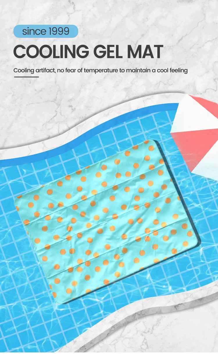 Pet Cat Self Cooling Dog Pad - Cool Gel Mat for Dogs