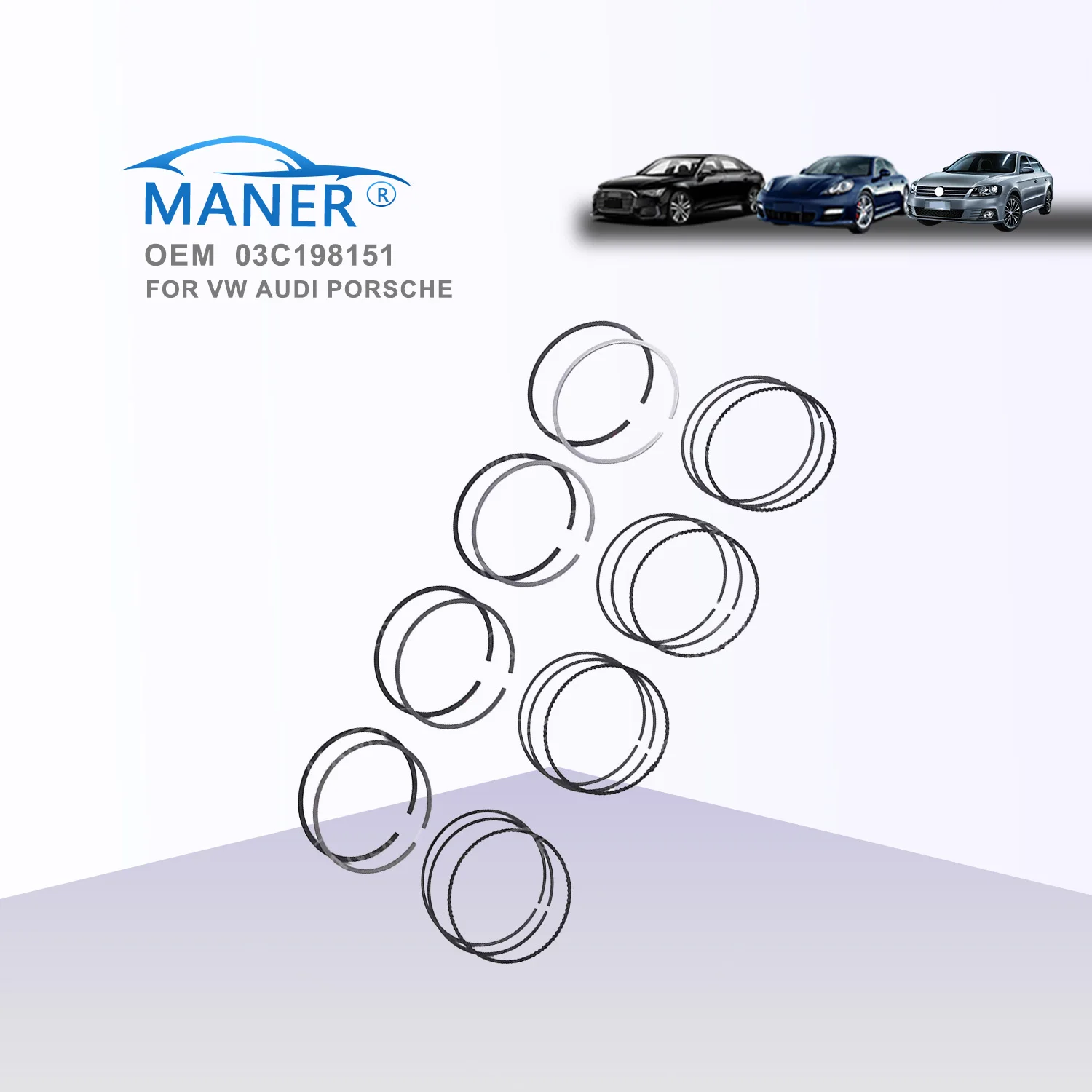 Maner 03c198151 036198151h 03c198151a Cylinder Engine Piston Rings Kit ...