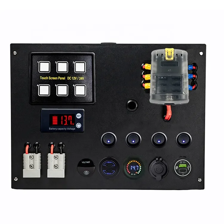 12V Canopy Power Control Box With Slim Touch Panel Anderson Plug ...
