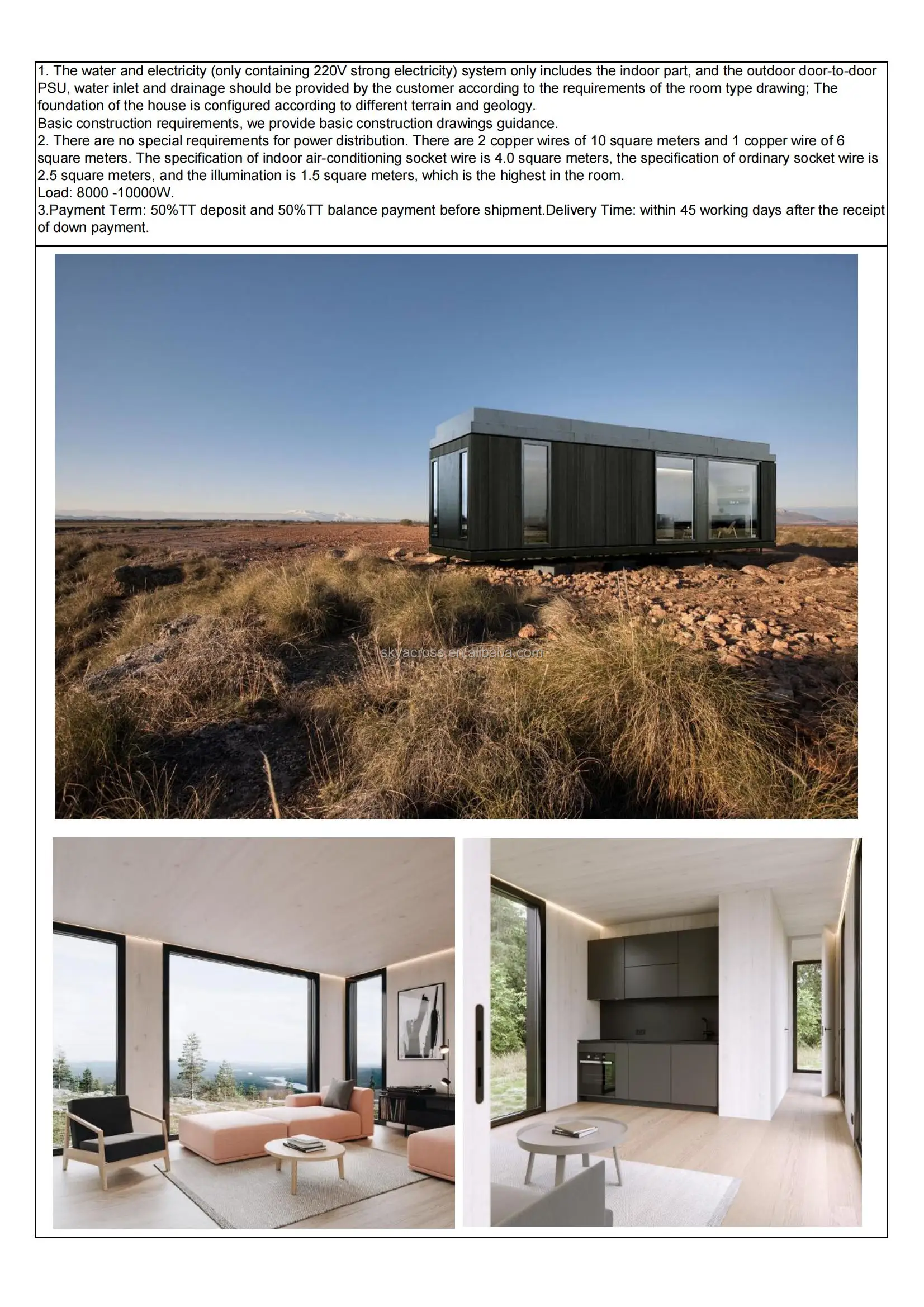 Luxury Modern Prefabricated Home - Tiny Wooden Prefab House