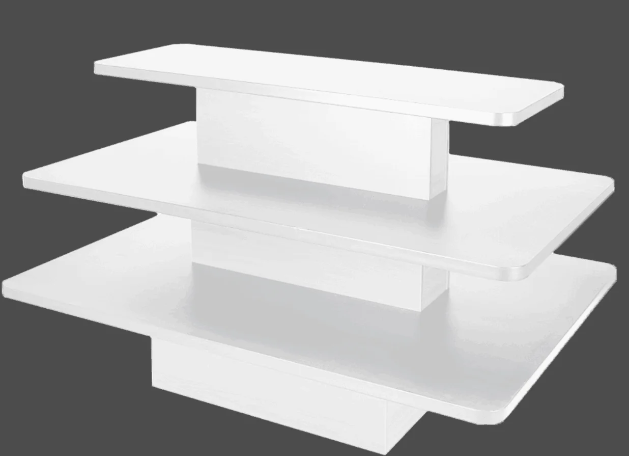 Premium 3 Tiers Rectangular Display Tables - Stylish & Versatile