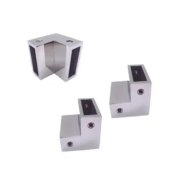 Frameless Glass Sliding Door Hardware Fitting 10*30 Mm Pipe Holder 90 ...