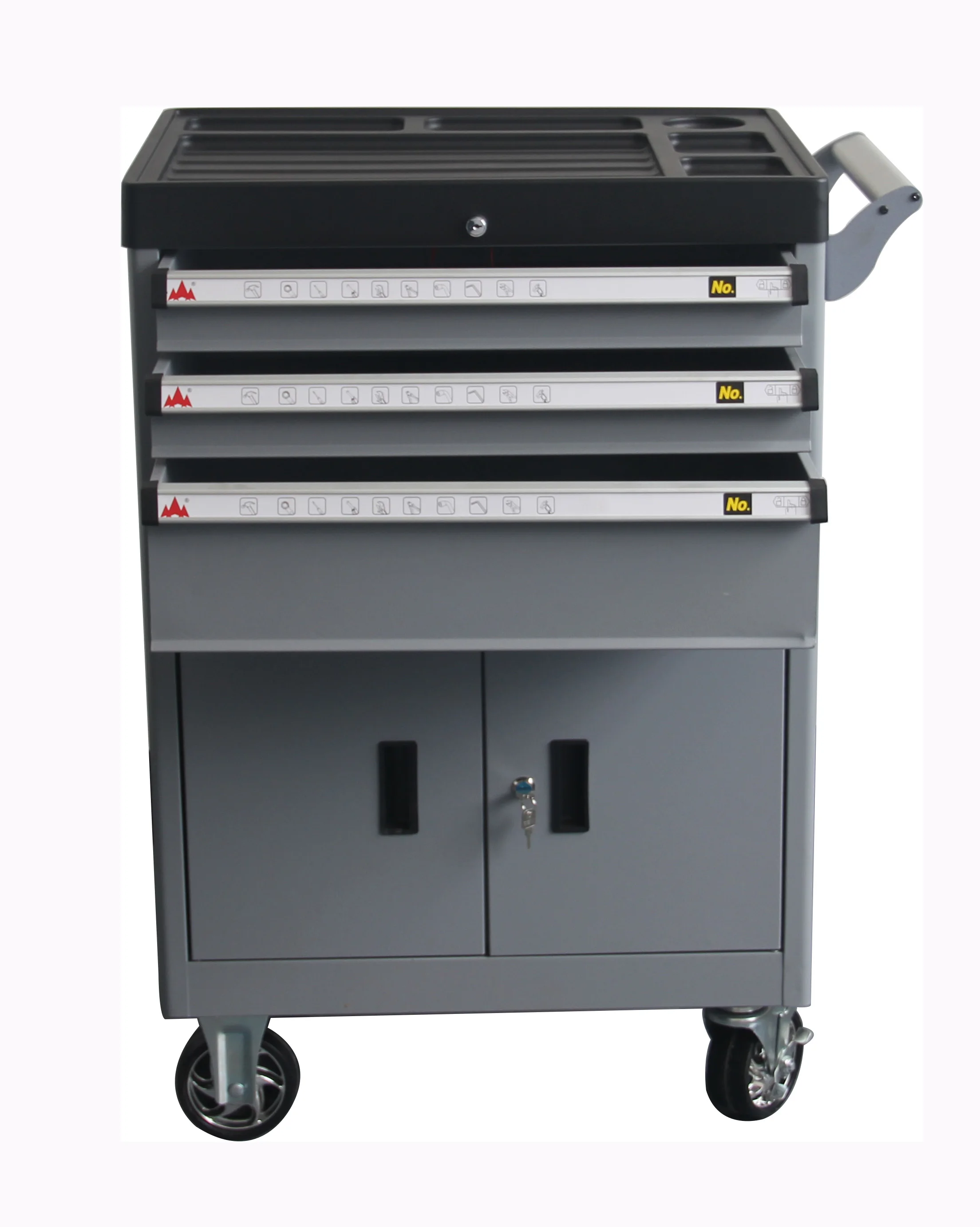 Professional Metal 3 Drawers With Double Doors Tool Cabinet - Buy Tool ...
