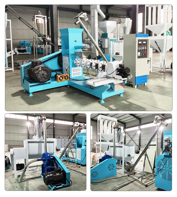 2.5mm 3mm 4mm 5mm Floating Fish Feed Processing Pellet Machines 220v ...