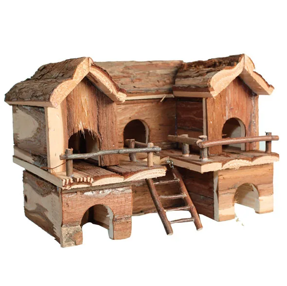 Luxurious Castle Large Hamster Wooden Cage Decoration Hamster House ...