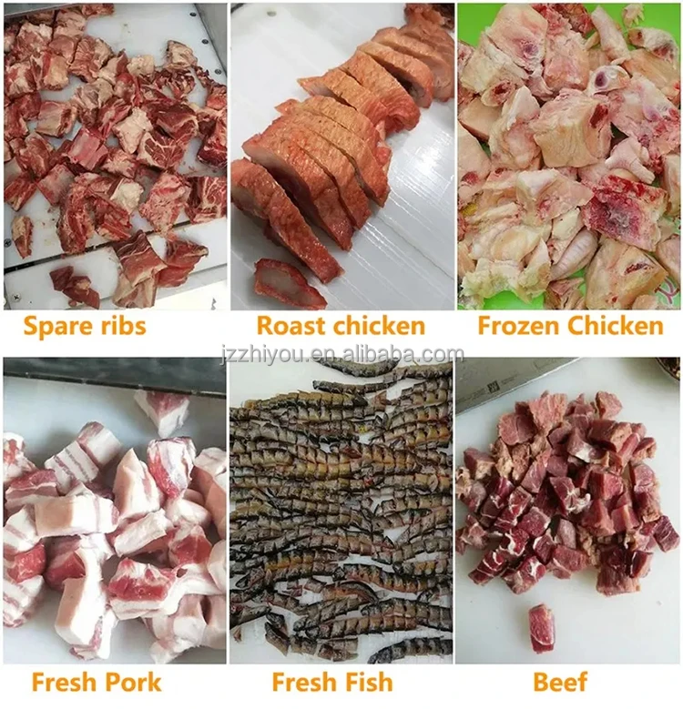 Low Cost Pig Ribs Guillotine Cutting Machine - Fish Cube Cutter