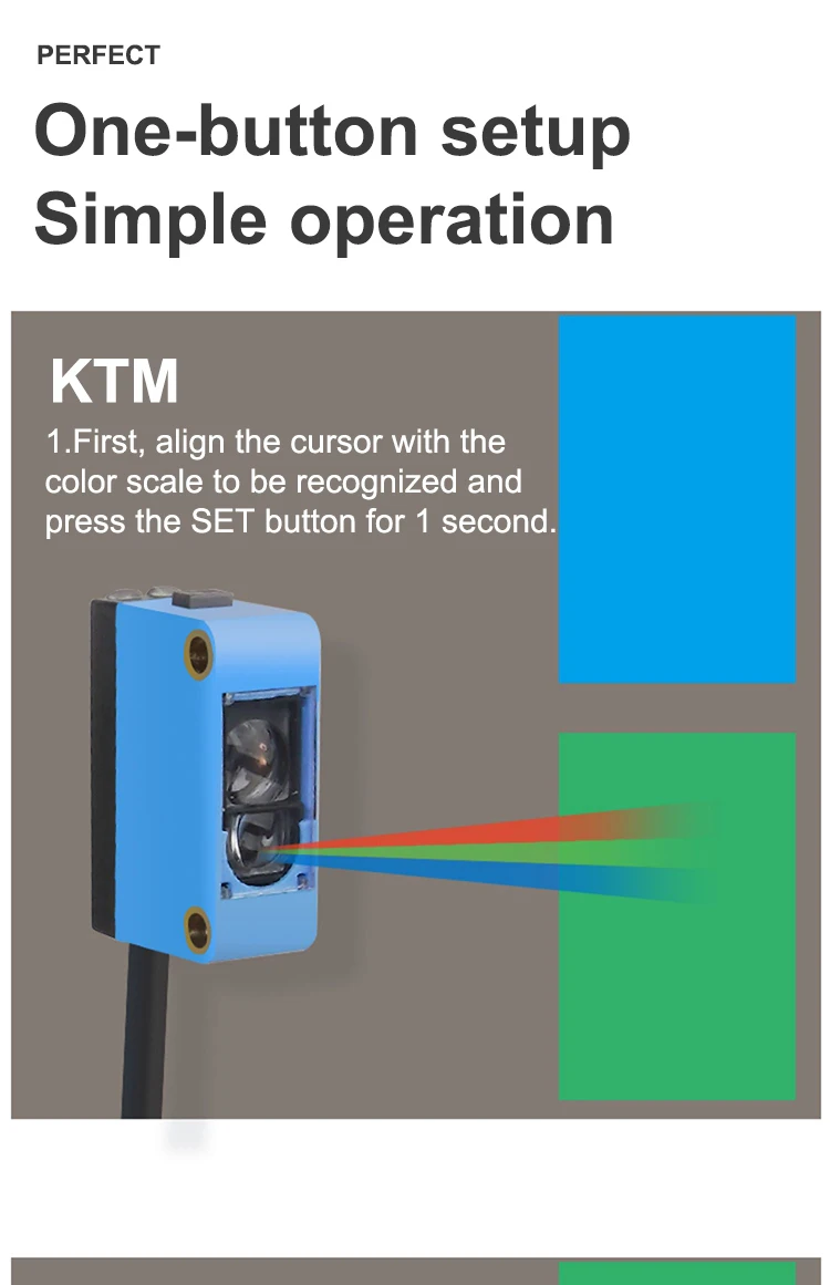 Color Sensor - Deskewing RGB-CSM/KTM Sick Sensor for Detection