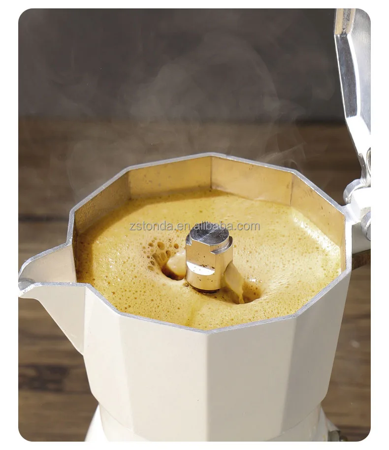 2cups Aluminum Espresso Maker Cafetera Moka Pot 100 ml Italian Coffee ...