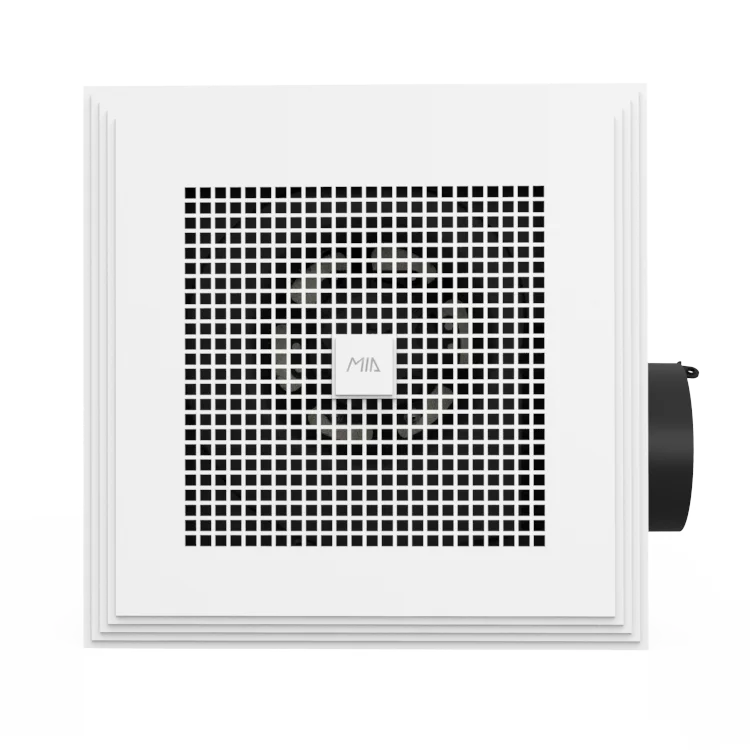 MIAVENTILATION 4" toilet exhaust fan 220m3/h square ABS panel toilet ...
