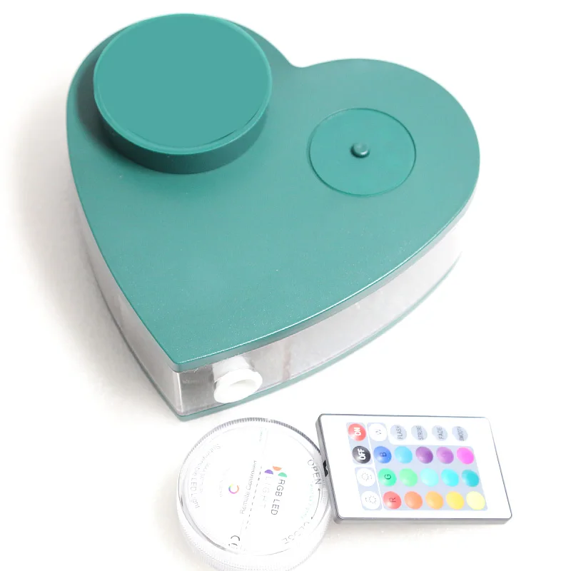 Heart Shaped Hookah - LED Light Acrylic Portable Laser