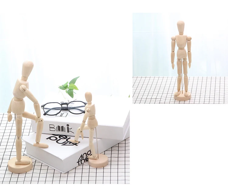 Flexible Finger Puppets Mannequin Hand Model Wooden Manikin Hand ...