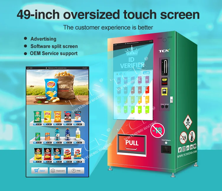 TCN Combined Vending Machine - Age Verification & Legal Sale