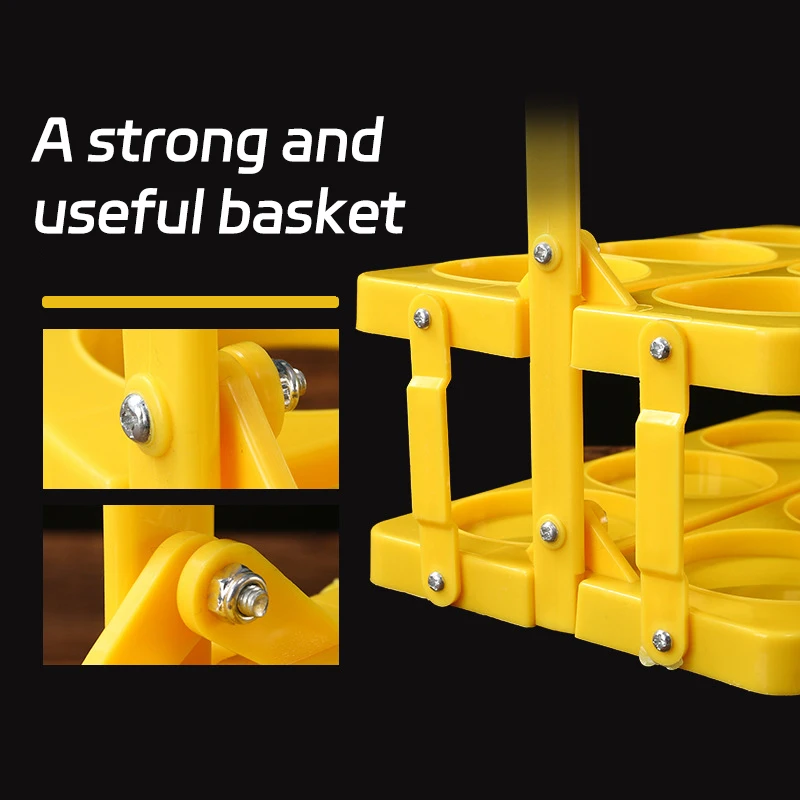 Portable Plastic Beverage Carrier - 6 Pack Beer Rack